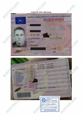 Driver License Translation By NAATI Certified Experts