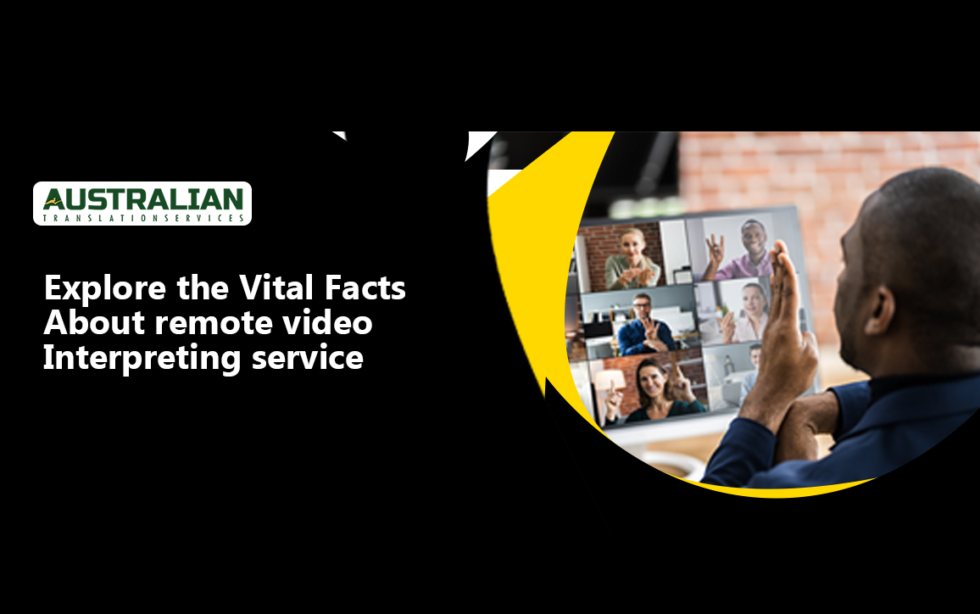How does the remote video interpreting service work?