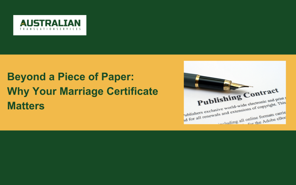 Why Your Marriage Certificate Matters: Key Importance