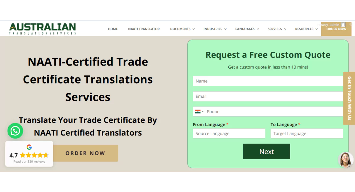Trade Certificate Translations Services (NAATI-Certified)